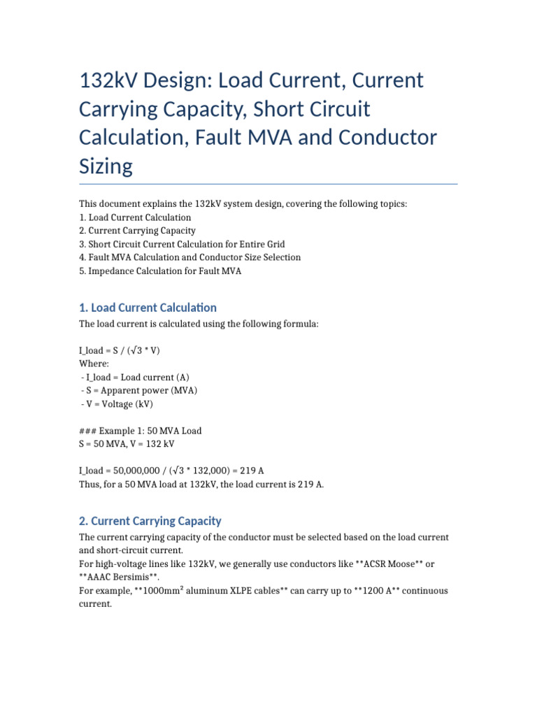 132kV Design Guide Updated | PDF | Electric Power Transmission | Electrical Impedance