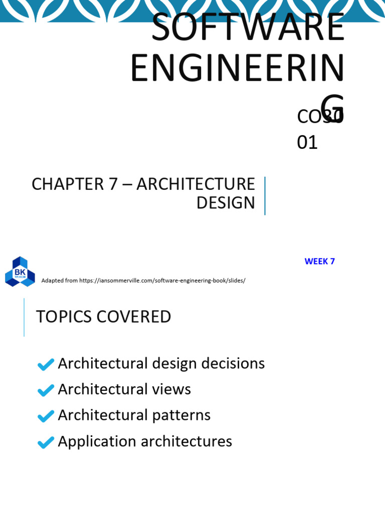 07_Ch7 Architectural Design | PDF | Software Architecture | System