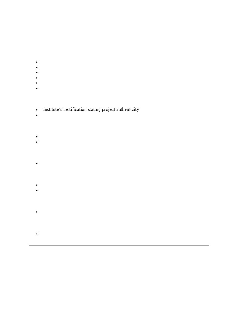 Diploma Engineering Project Report Format | PDF