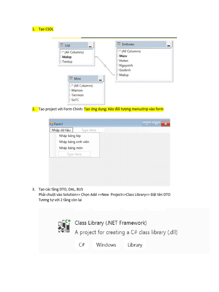 Bai1.QLSV 3 Tang | PDF