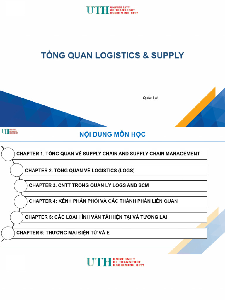 QUẢN TRỊ LOGISTICS (Logistics Management) Chap 2 | PDF