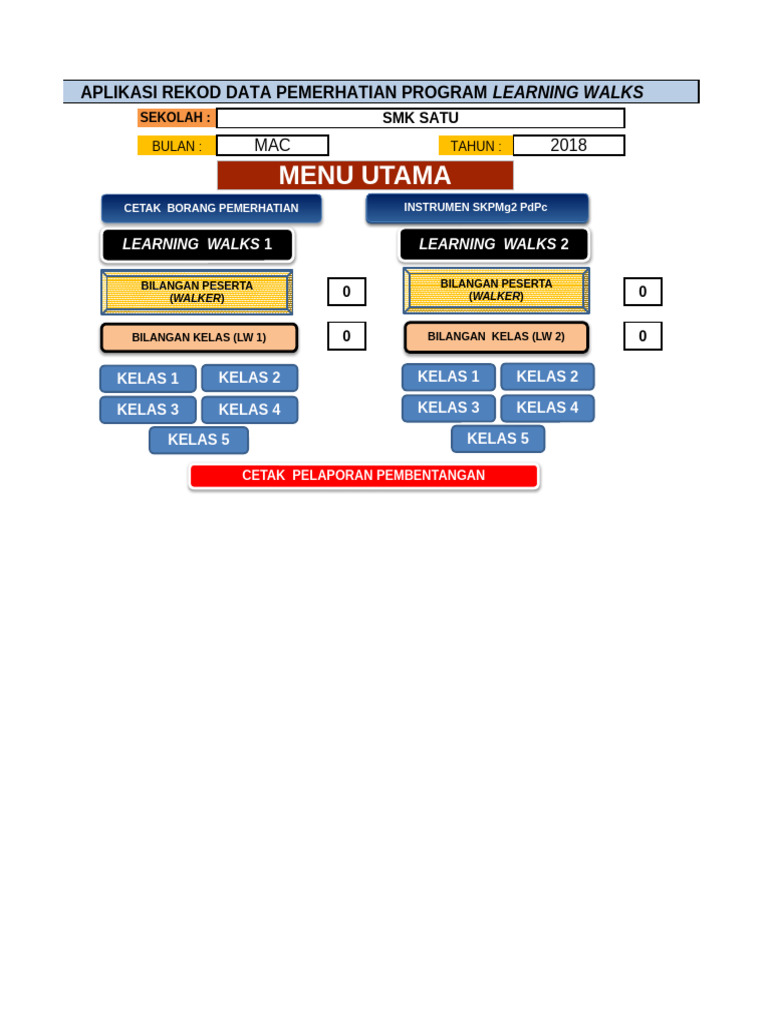 Aplikasi Rekod Data Learning Walks | PDF