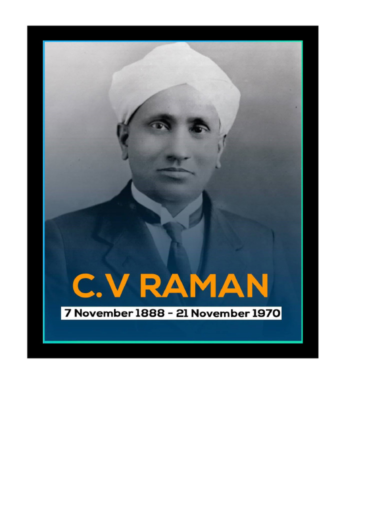 Sir C V Raman | PDF