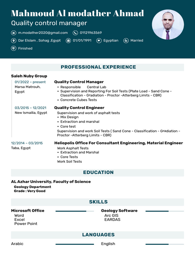 CV Mahmoud Almodather | PDF