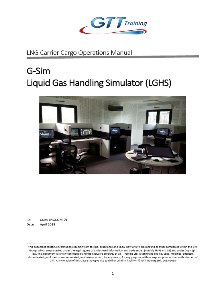 G-Sim LNG Carrier Cargo Operations Manual v2 | PDF | Pump | Valve