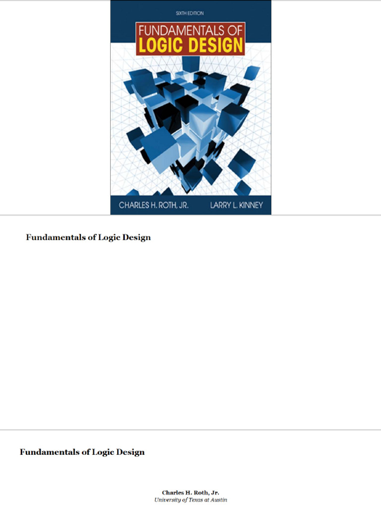 Charles H. Roth Jr., Larry L Kinney - Fundamentals of Logic Design, 6th ...
