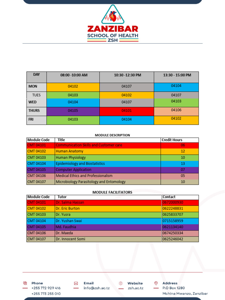 Clinical Medicine Module Schedule 2025 | PDF