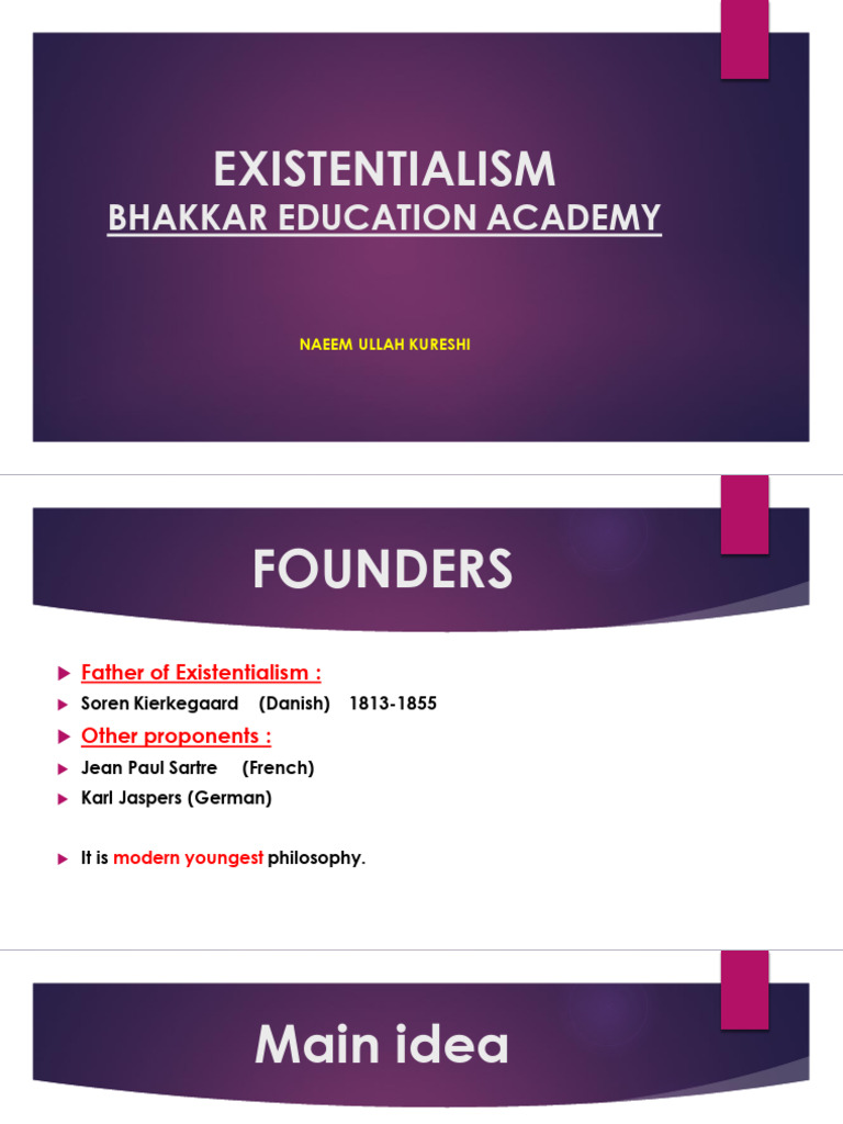 EXISTENTIALISM in Education | PDF