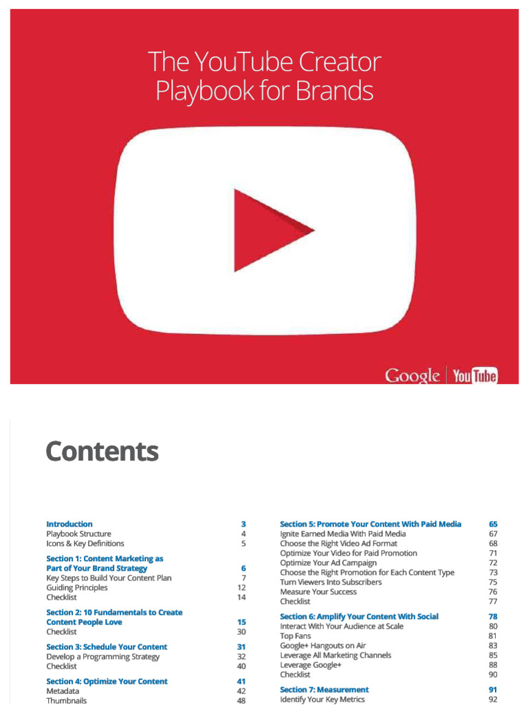PDF Youtube Creator Playbook Compress | PDF | You Tube | Tag (Metadata)