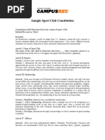 Football Club Constitution Template | PDF | Social Equality | Committee