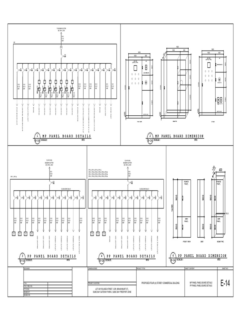 Sample Panel Board Details | PDF | Electrical Engineering | Electric Power