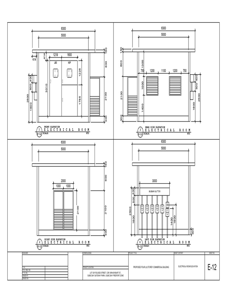 Sample Electrical Room Details | PDF
