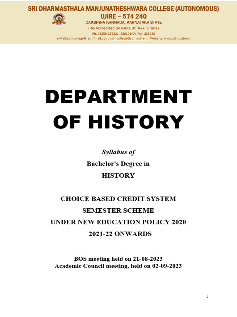 Karnataka History BA Syllabus 2023 | PDF | Archaeology | Museum