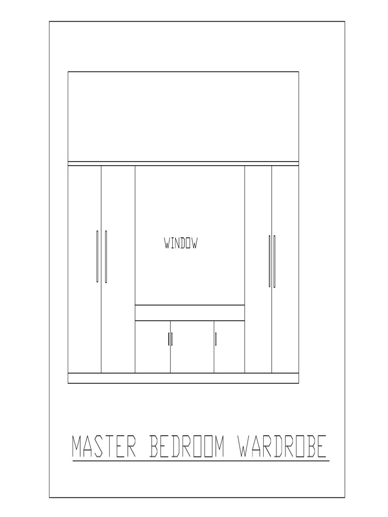 Master Bed Wardrobe | PDF