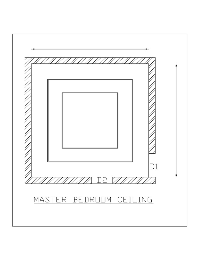 Master Bed Profile Ceiling Design | PDF