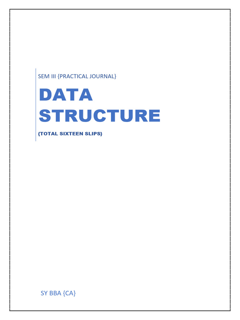 Data - Structure - Fina Journal | PDF | Pointer (Computer Programming ...