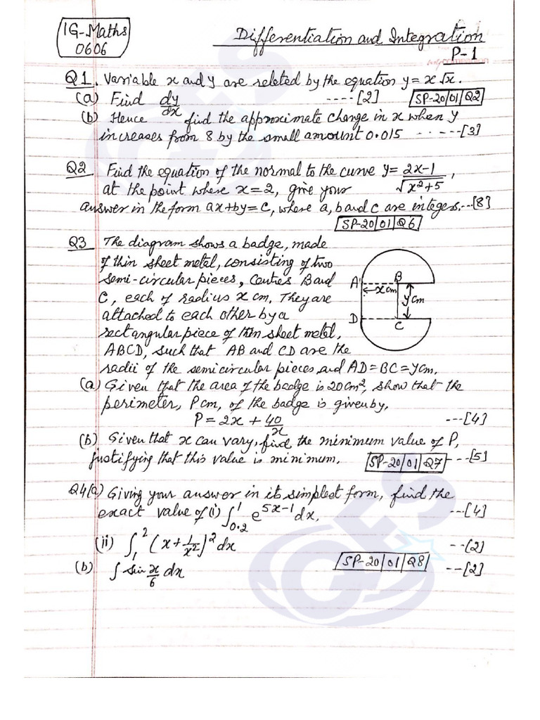 Calculus Worksheet | PDF