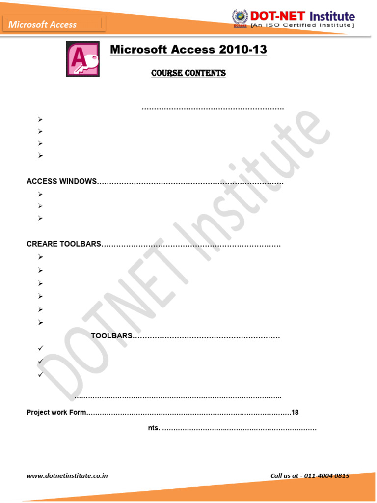 Lesson-1-Ms-Access-Introduction-of-Ms-Access | PDF | Microsoft Access | Databases