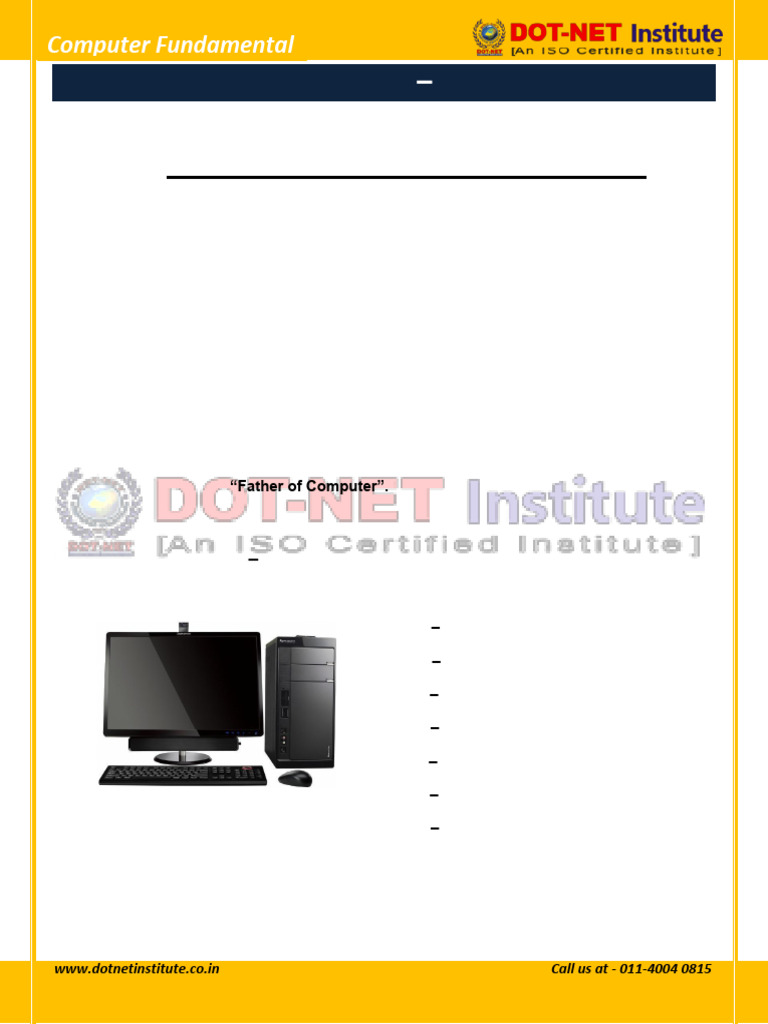 Lesson 1 Computer Fundamental | PDF | Byte | Computer Data Storage