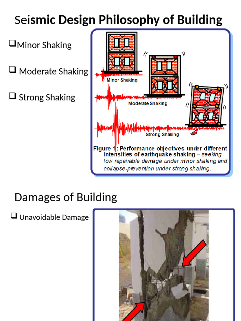 Seismic Design Philosophy of Building | PDF