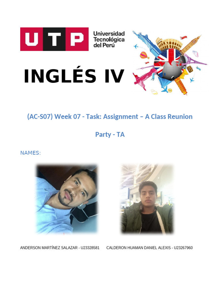 (AC-S07) Week 07 Task Assignment A Class Reunion Party TA | PDF