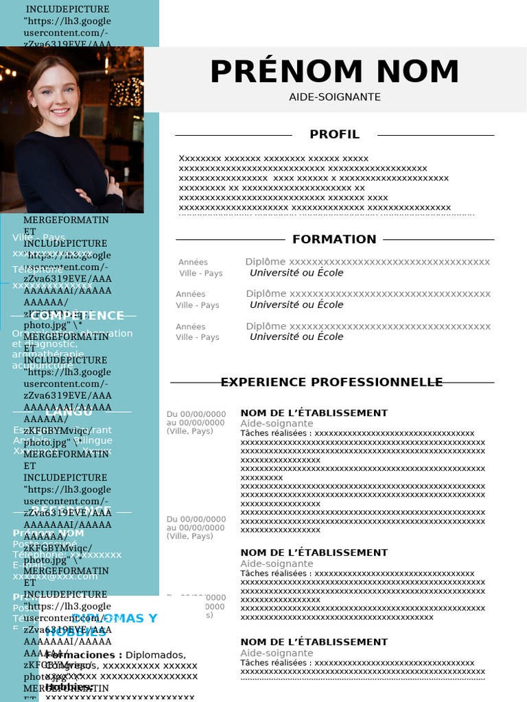 98 Modele CV Aide Soignant 97 2003 | PDF