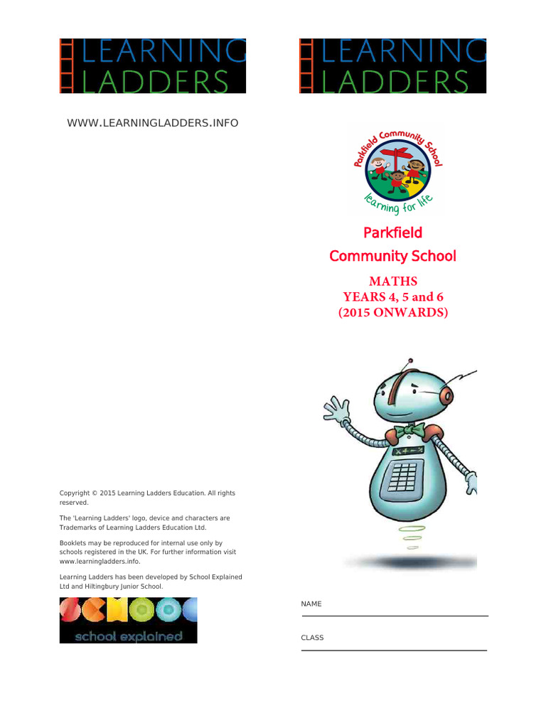 Maths-Learning-Ladder-Years-4-to-6 | PDF | Ratio | Multiplication