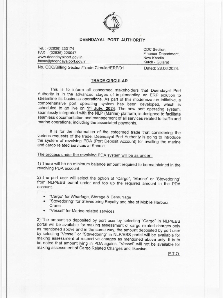 PDA Circular_English | PDF