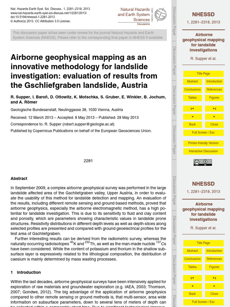 Airborne Geophysics | PDF | Gamma Ray | Atmosphere Of Earth