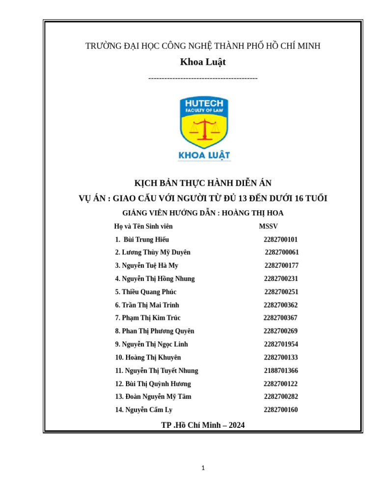 Diễn án TTHS.2 | PDF