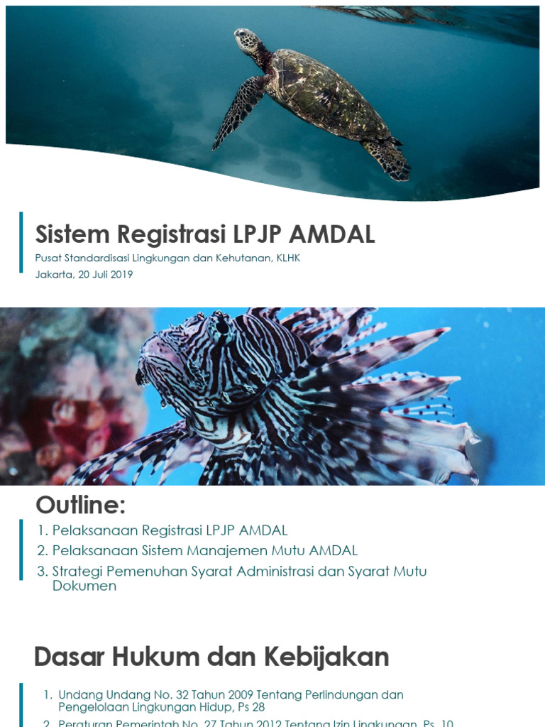 Sistem Registrasi LPJP AMDAL | PDF