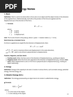 Grade 12 Work Energy Power Notes With Examples | PDF | Force | Kinetic ...