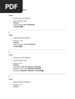 Progress Billing Scenarios and Solutions | PDF | Economies | Business