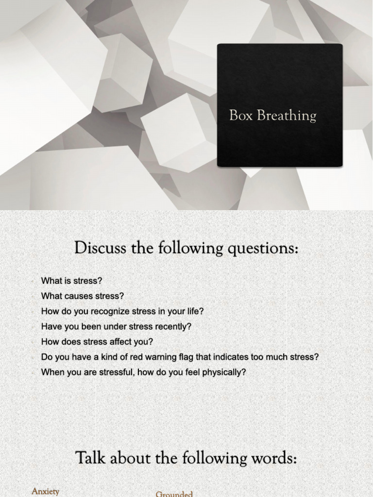 Box Breathing for Stress Relief | PDF