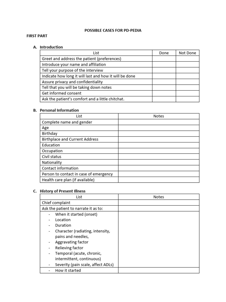 Osce Possible Cases For PD Pedia | PDF | Measles | Asthma