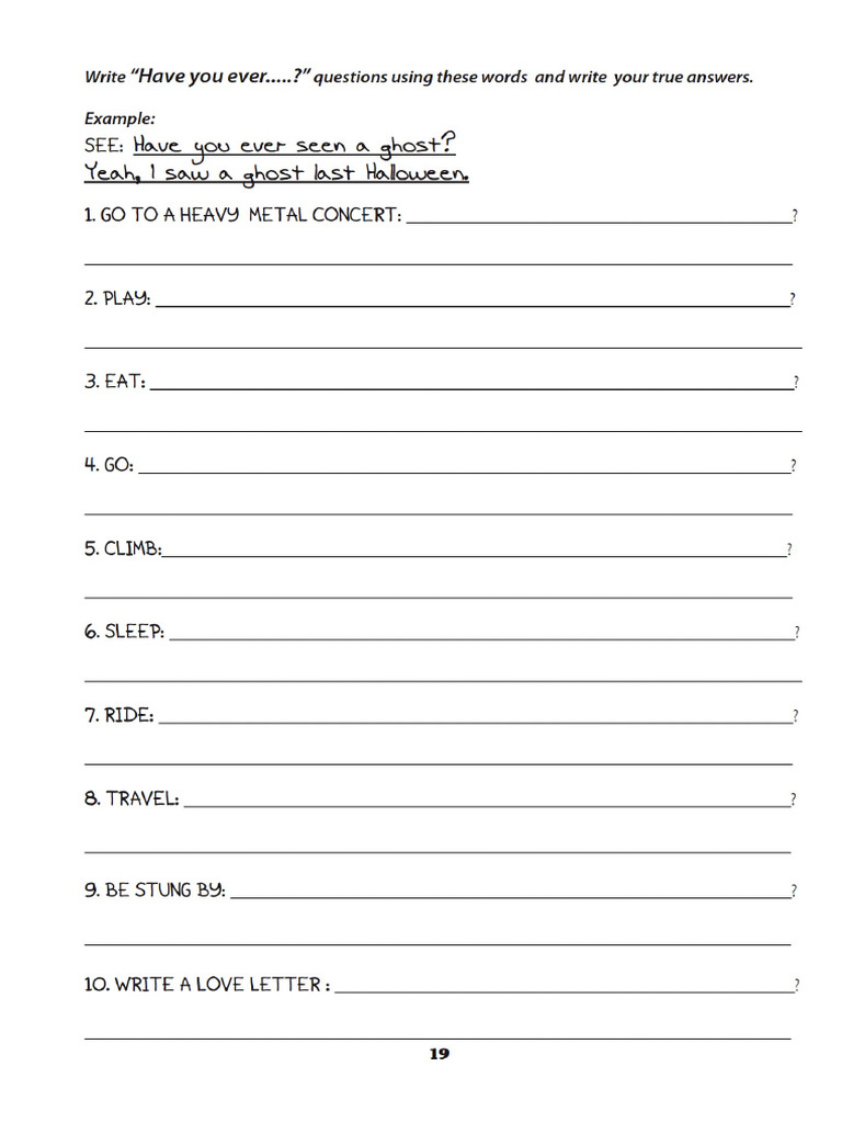 HAve You Ever..? | PDF