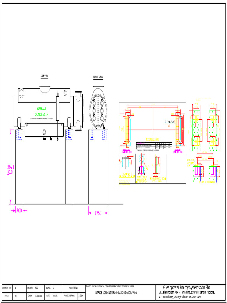 Surface Condenser Foundation Ga R2-Model | PDF | Gases | Sustainable ...