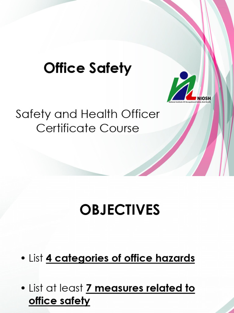 NIOSH SHO 15-Office Safety | PDF | Occupational Safety And Health | Hazards