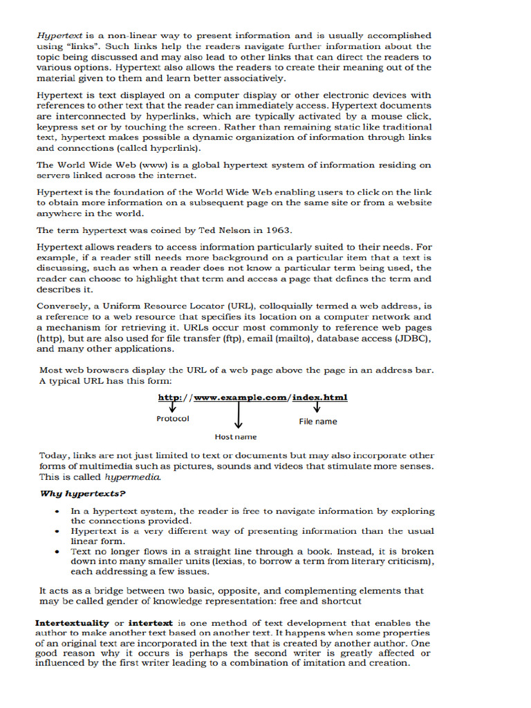 Hypertext and Intertext | PDF