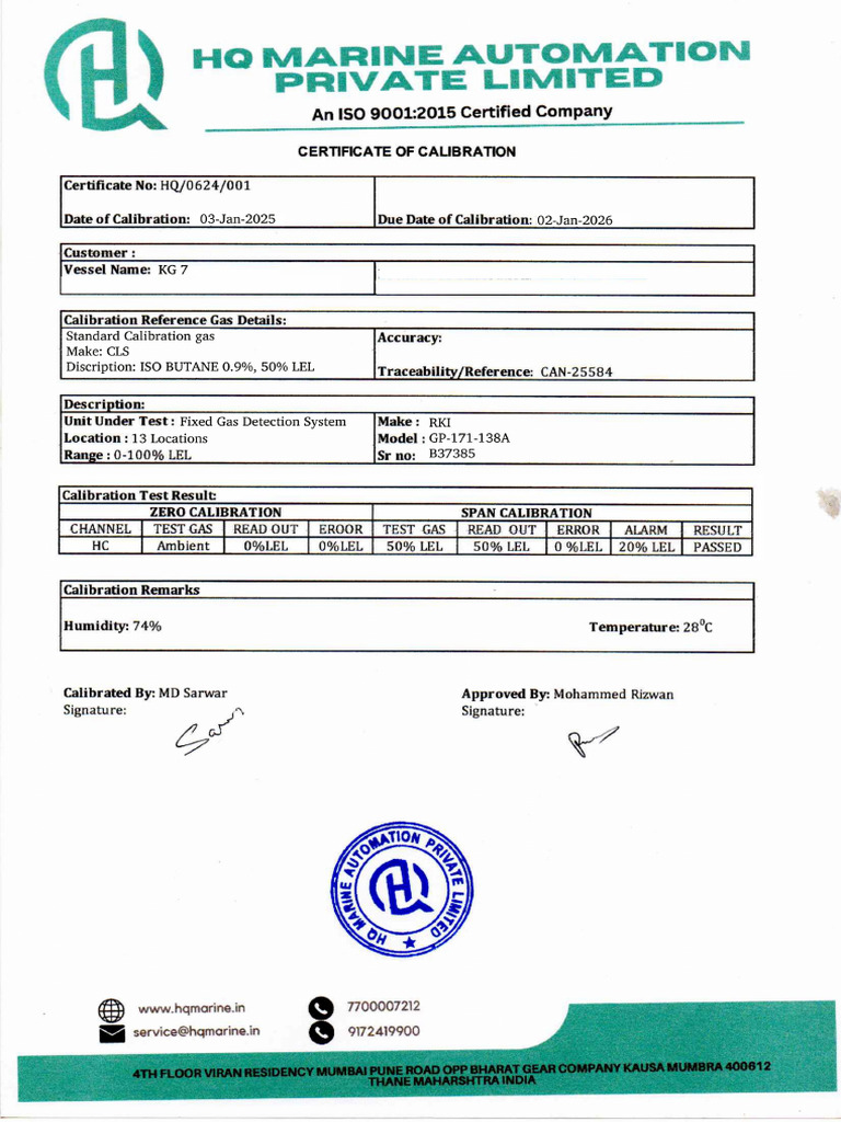 Fixed Gas Detector System 01-09 - Page-0001 | PDF