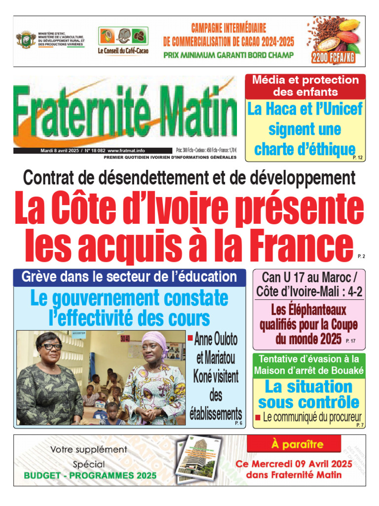 Revue du Contrat de désendettement 2025 | PDF