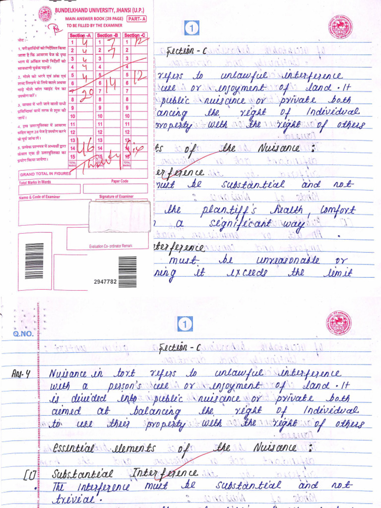 Answer writing | PDF