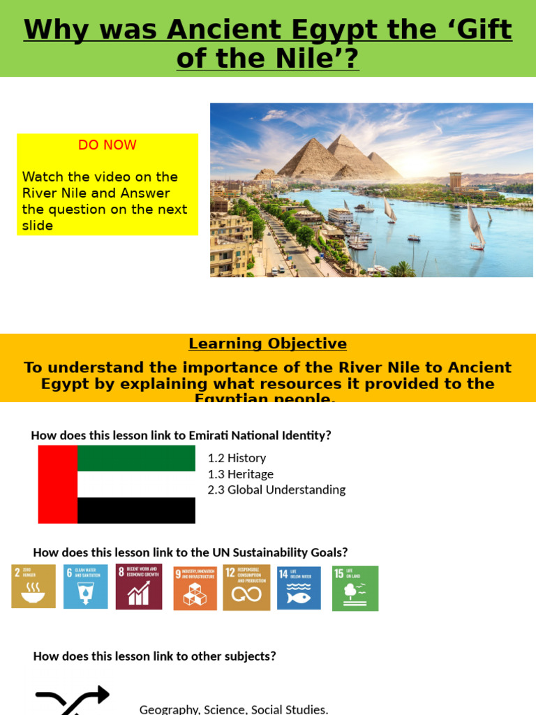 Lesson 2-Features of the Nile | PDF | Ancient Egypt | Nile