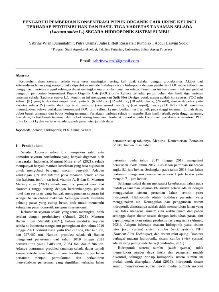 Jurnal Sabrina | PDF