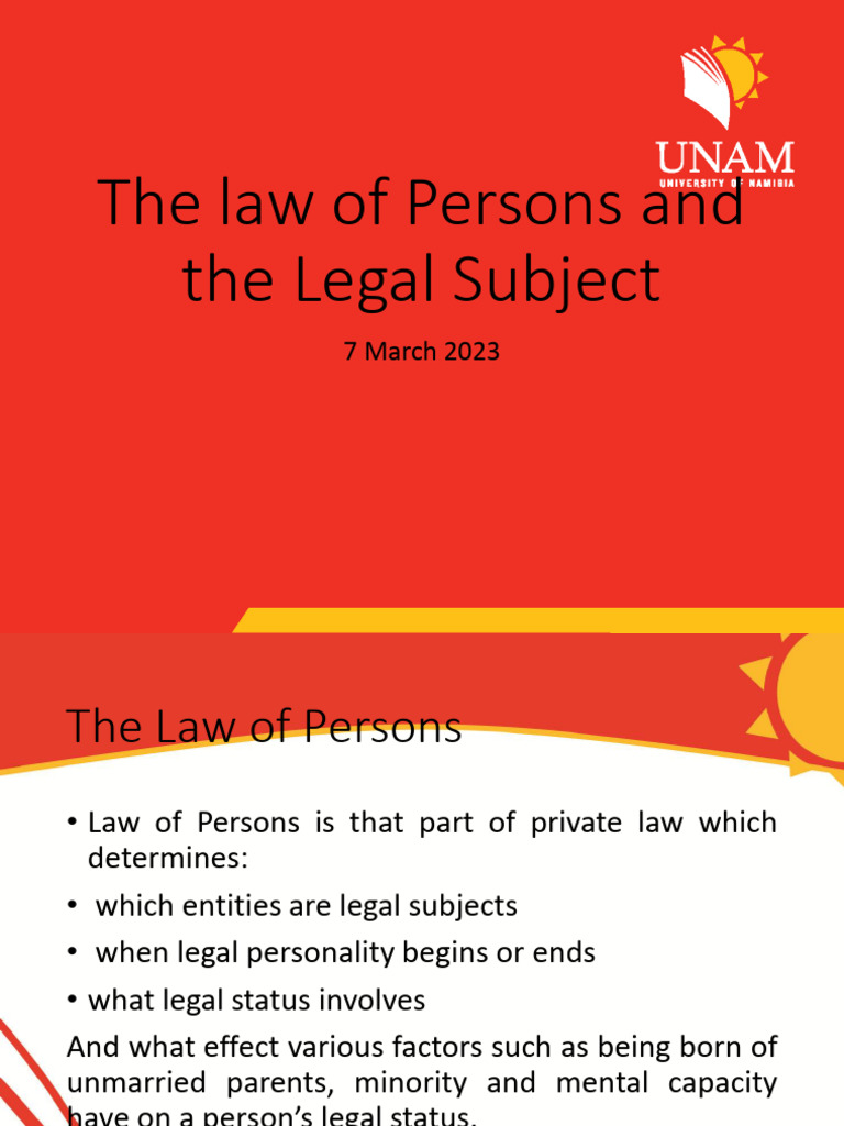 Understanding the Law of Persons | PDF