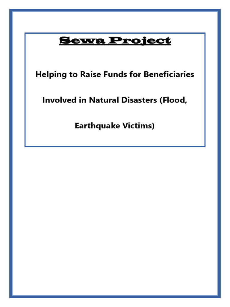 Sewa | PDF | Fundraising | Humanitarian Aid