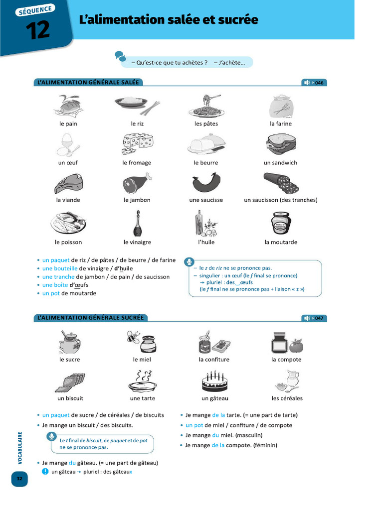 La Nourriture | PDF