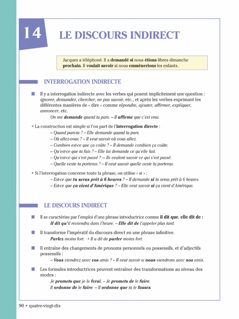 B1-B2 Discours Indirect | PDF