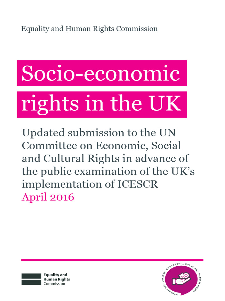 Socio-Economic Rights in The Uk | PDF | Government | Justice