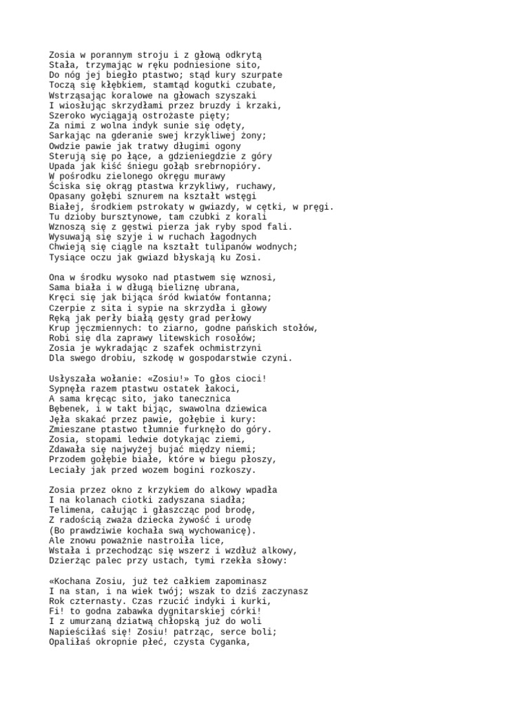 Zosia | PDF